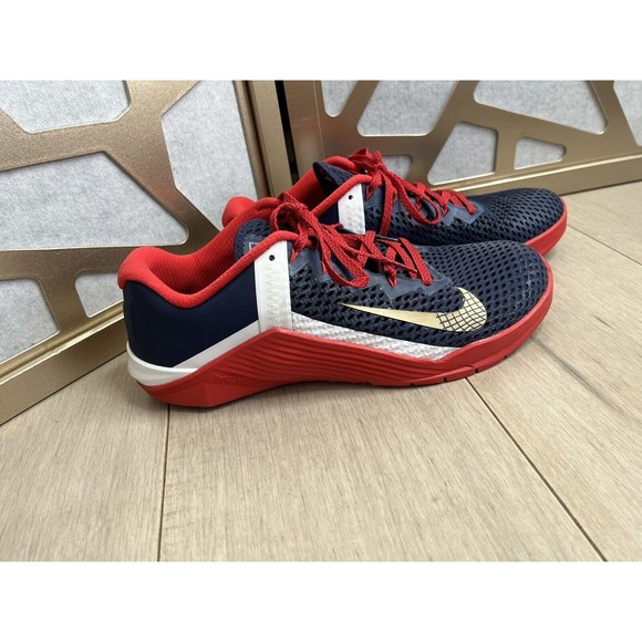 Nike | Shoes | Nike Metcon 6 Men Sz 9 Blue Training Crossfit Athletic ...